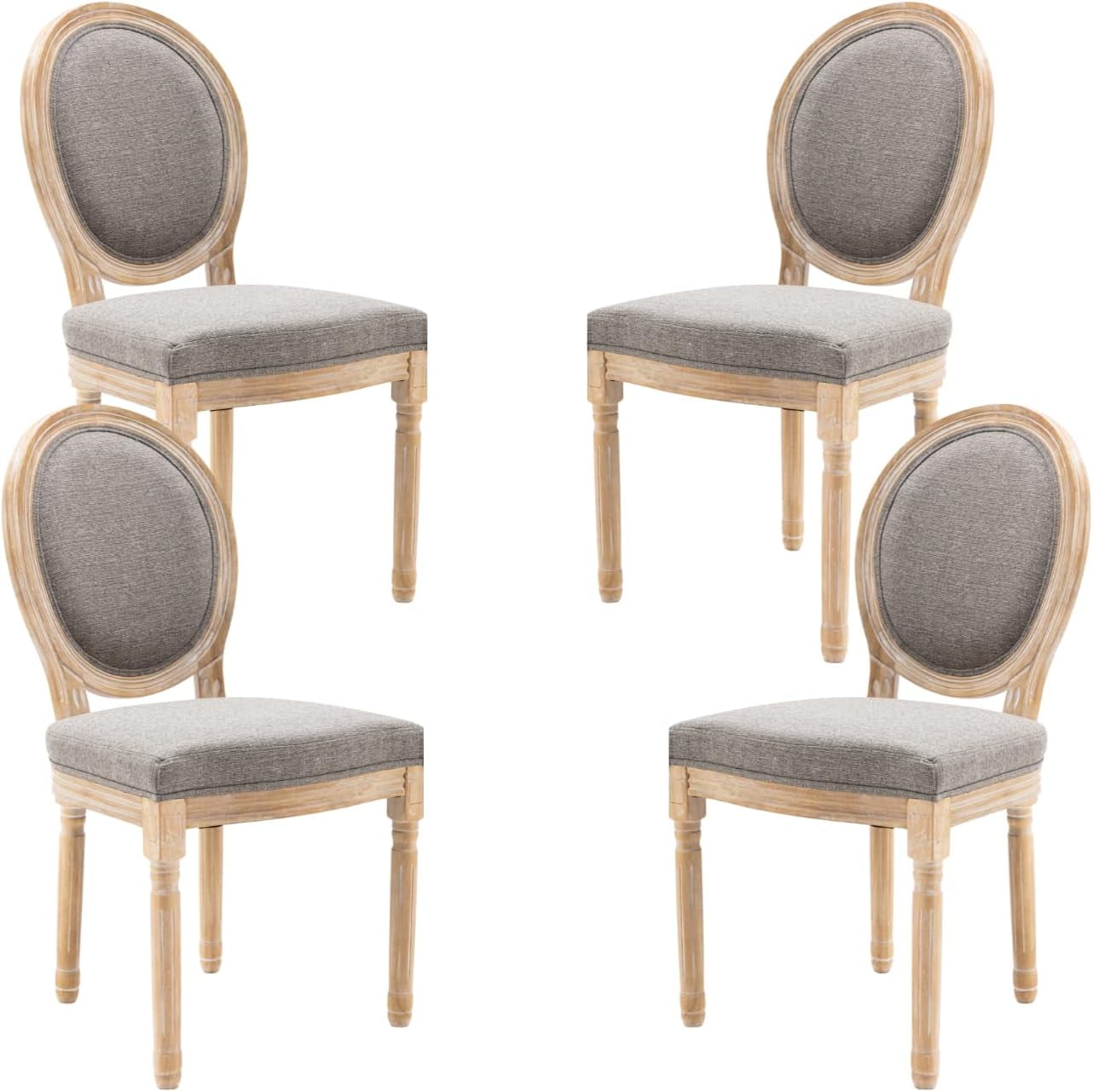 CIMOTA Farmhouse Dining Chairs Set of 2, French Rattan Dining Room ...