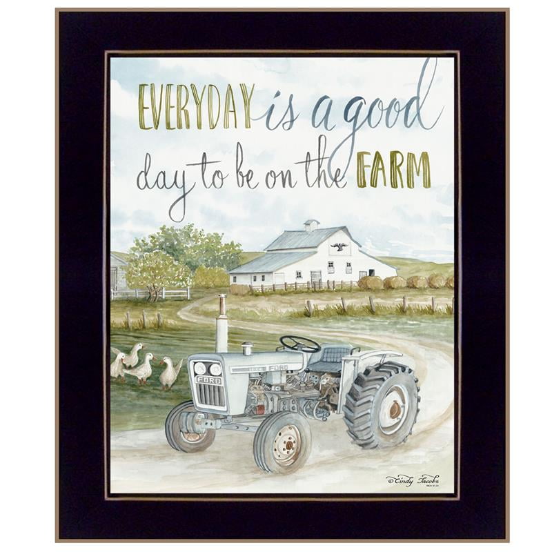 CIN926712 Good Day Antique Ford Tractor by Cindy Jacobs Wood Multi ...