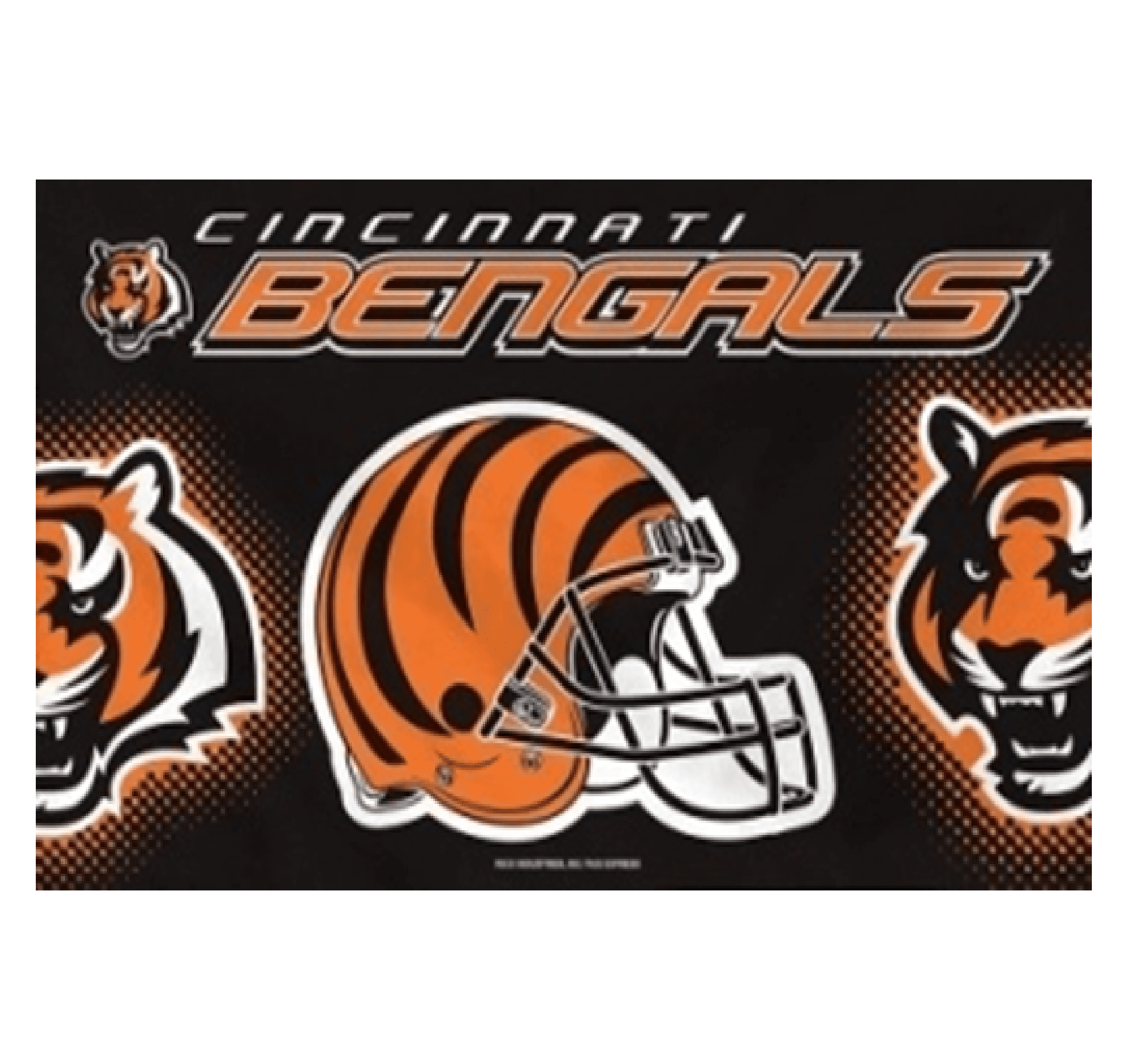 CINCINNATI BENGALS helmet country flag Single Sided Heavy Duty 3'x5 ...