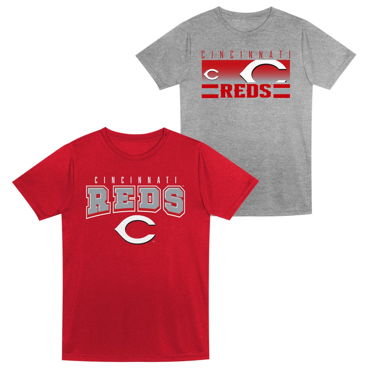 CINCINNATI REDS Toddler Assort Color Syntheic 2PK Short Sleeve Tee ...
