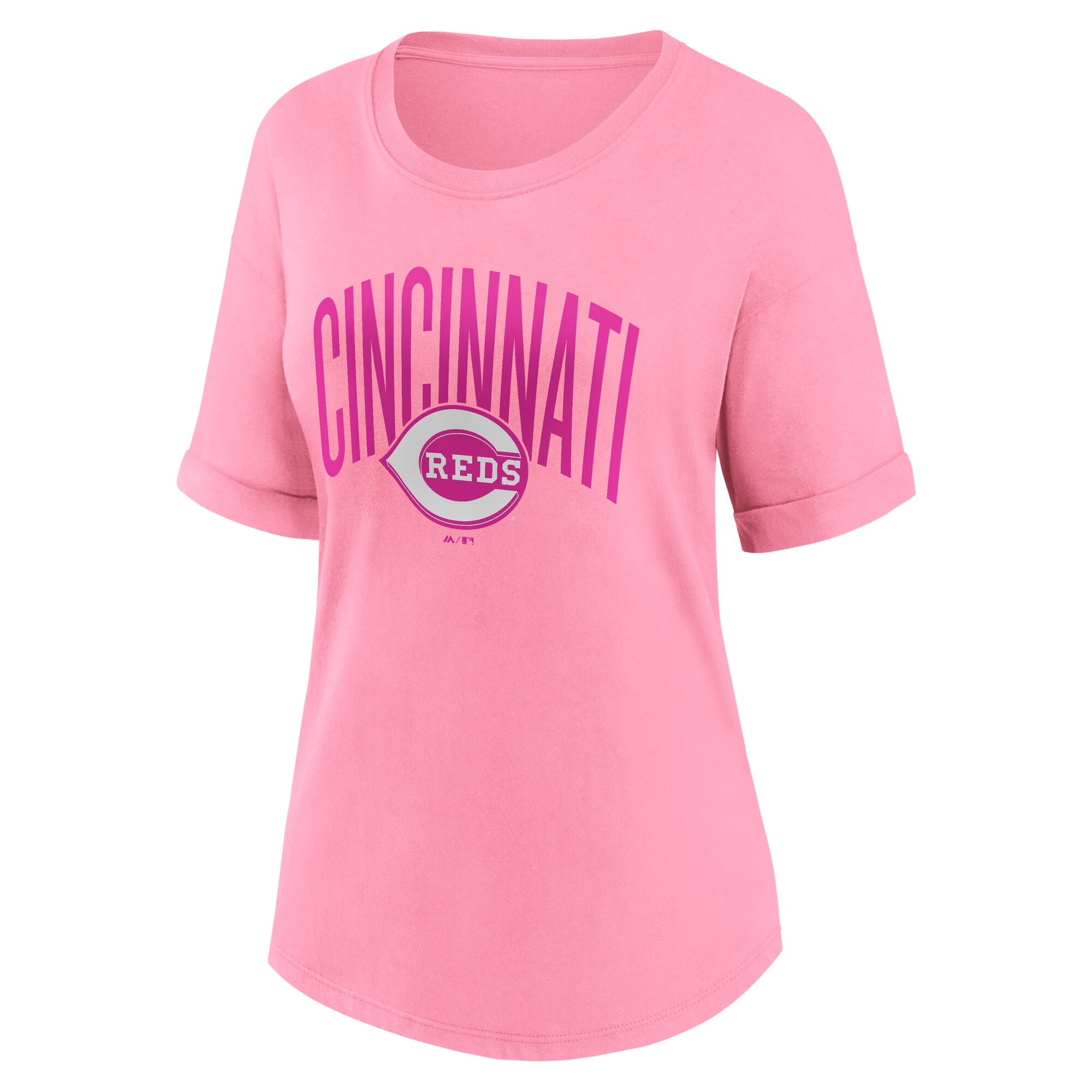 Cincinnati Reds Women’s Pink Toned Fashion Top, Up to Size 3XL ...
