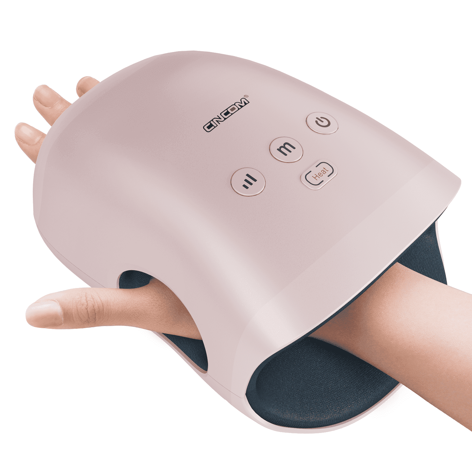 CINCOM Cordless Hand Massager with Heat and Compression for Arthritis ...