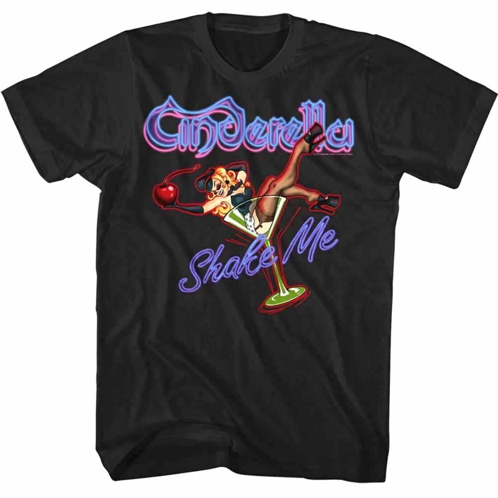 CINDERELLA cd lgo Night Songs SHAKE ME Official Black SHIRT Size LRG ...