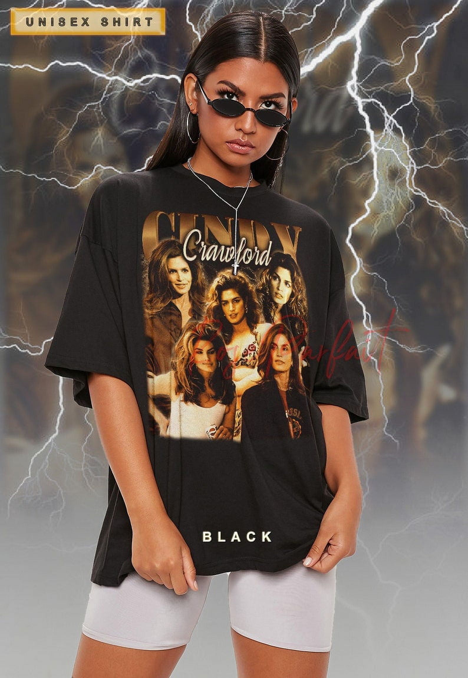 CINDY CRAWFORD Retro T-shirt - Cindy Crawford Tribute Shirt, Cindy ...