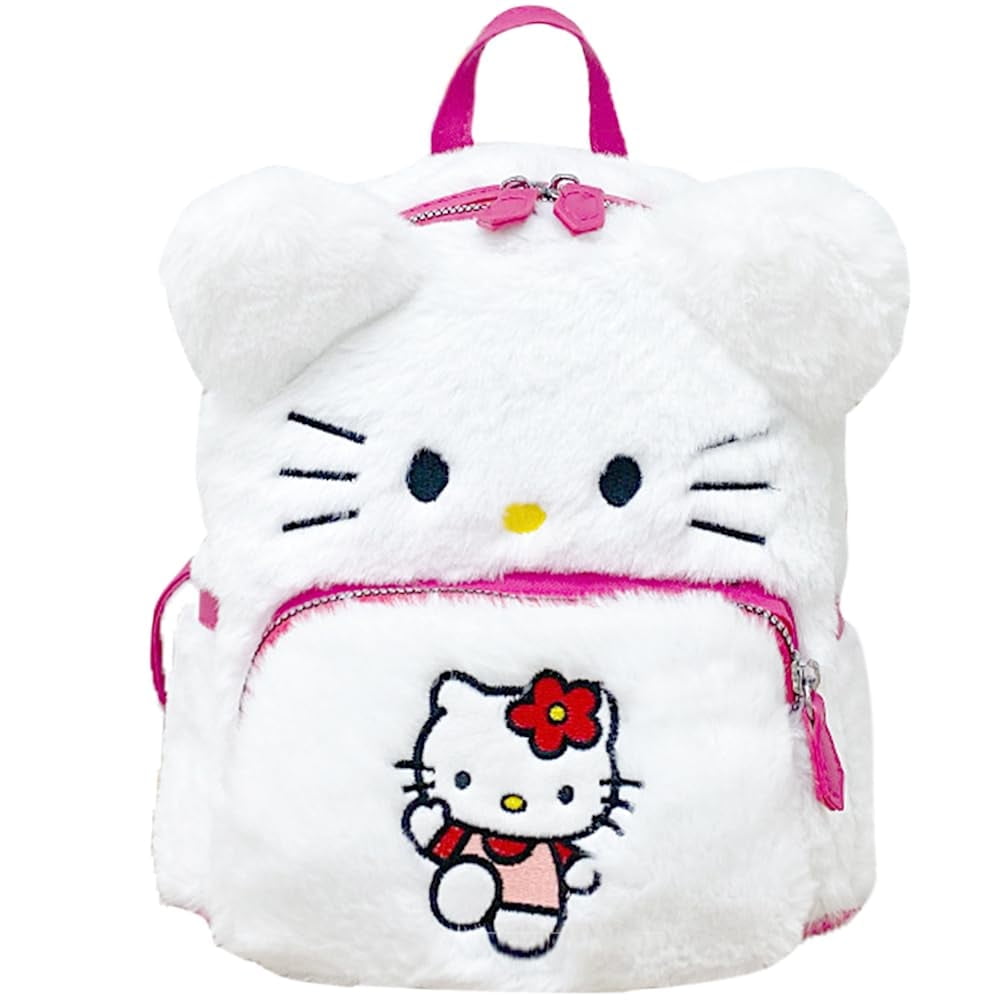 CINNA-MOROLL Backpack Kawaii Plush Backpack Cute Mini Furry Backpack ...