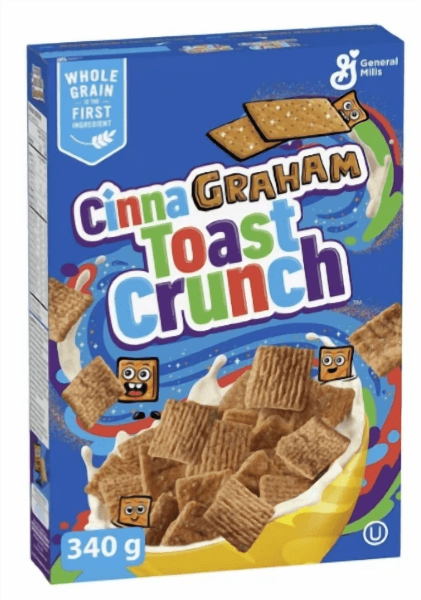 CinnaGRAHAM Toast Crunch Cereal, 340g/11.9 oz - Walmart.com