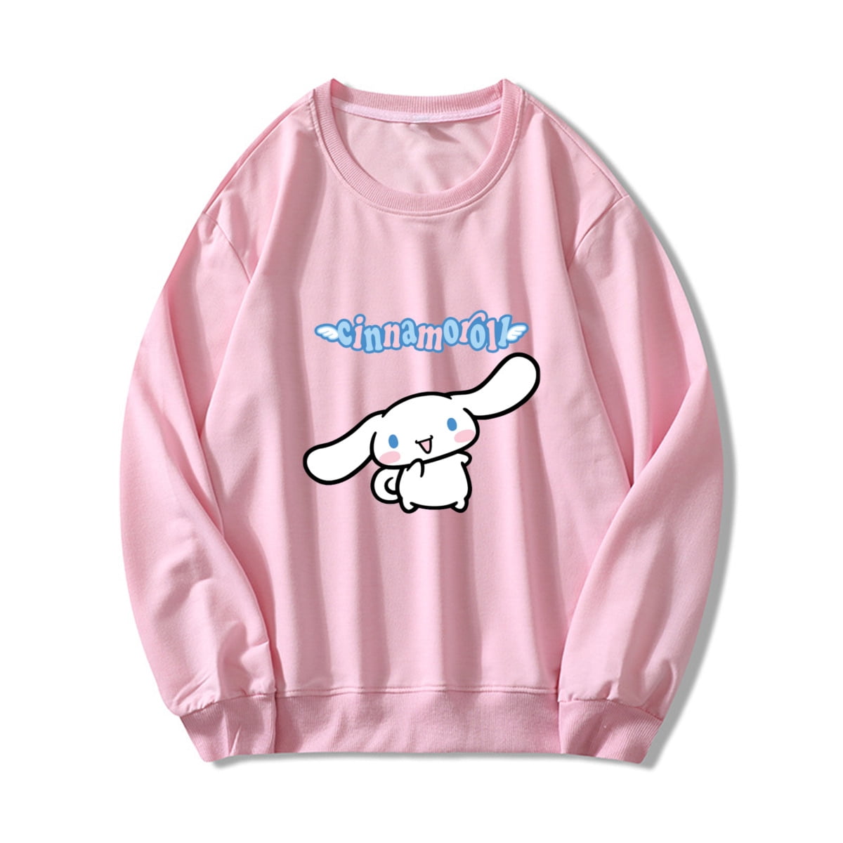 CINNAMOROLL Crew Neck Long Sleeve Adult Sweatshirt Pink - Walmart.com