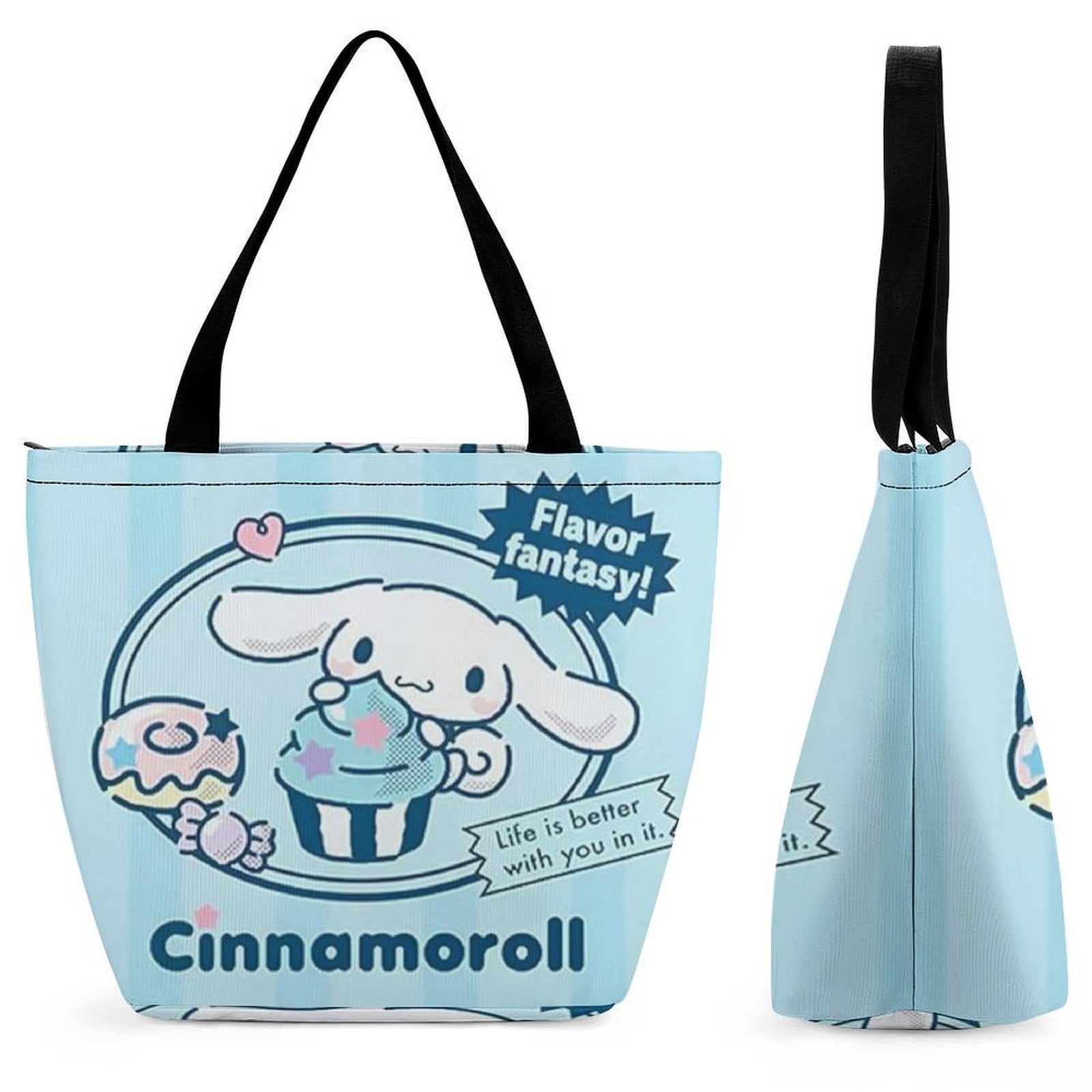 CINNAMOROLL Handbag Anime Zipper Shopping Bag CINNAMOROLL Merch ...