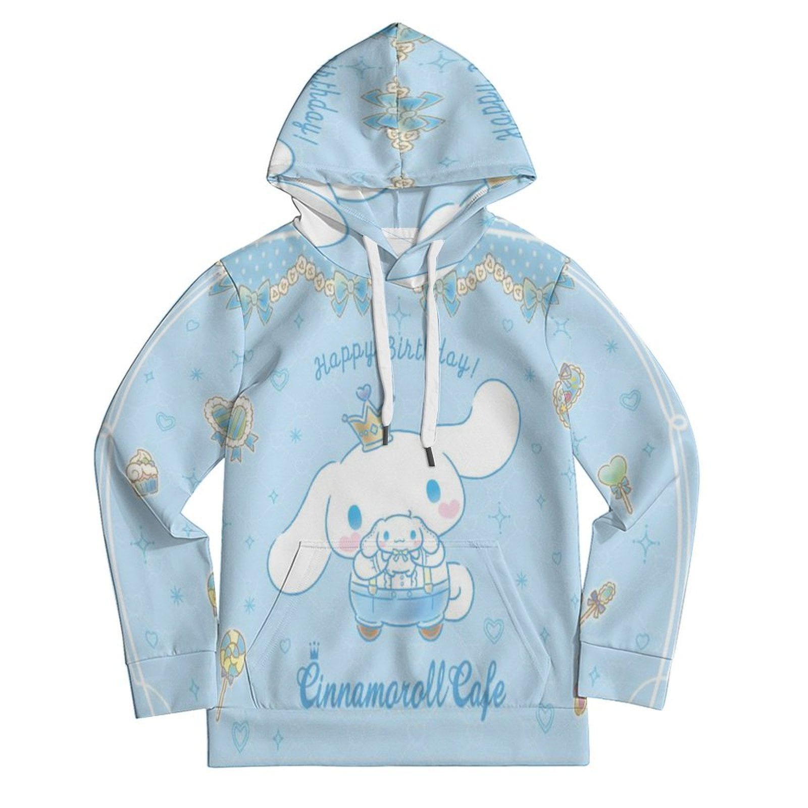 CINNAMOROLL Hoodie with Pocket Cartoon Anime for Boys Girls Teens Gift ...
