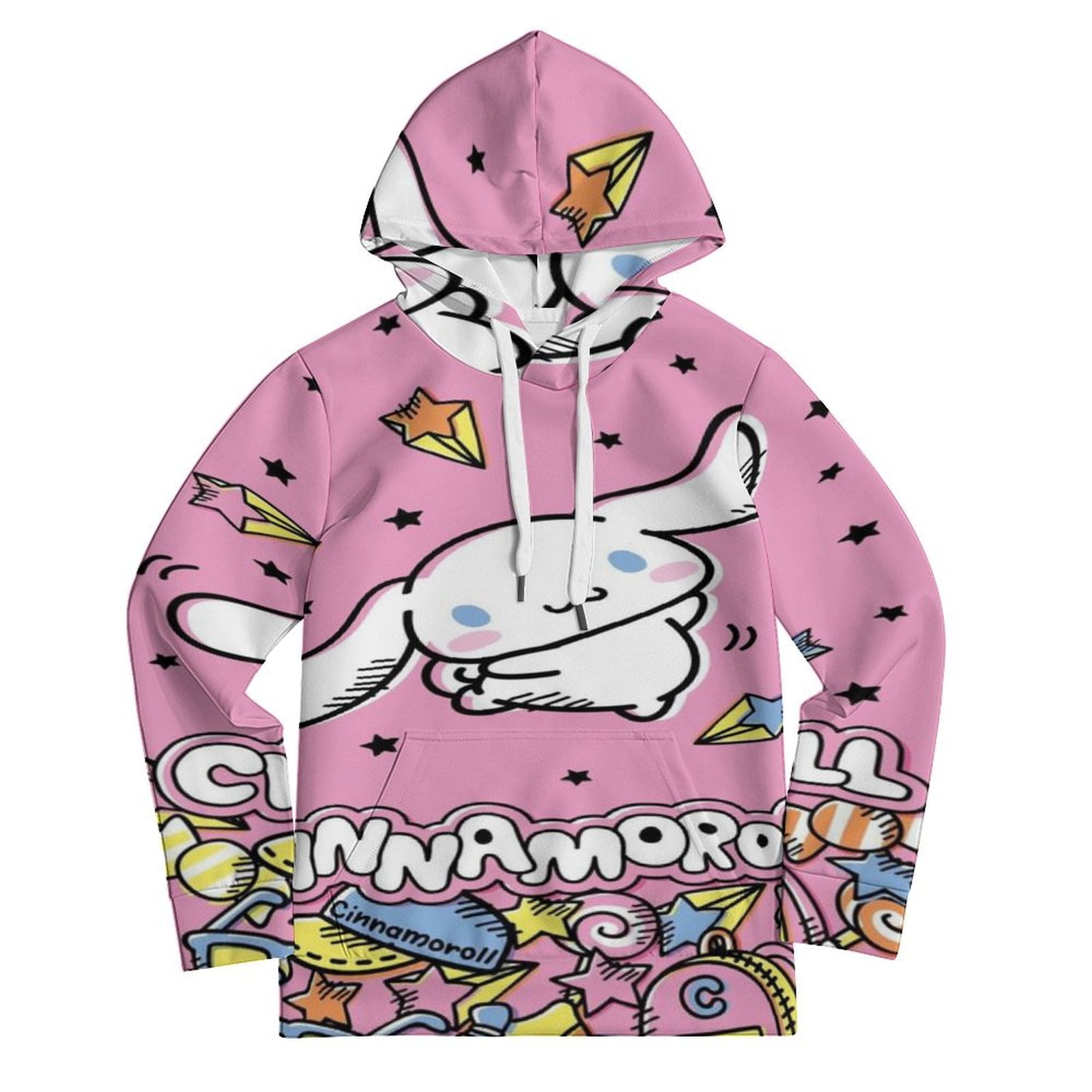CINNAMOROLL Hoodie with Pocket Cartoon Anime for Boys Girls Teens Gift ...