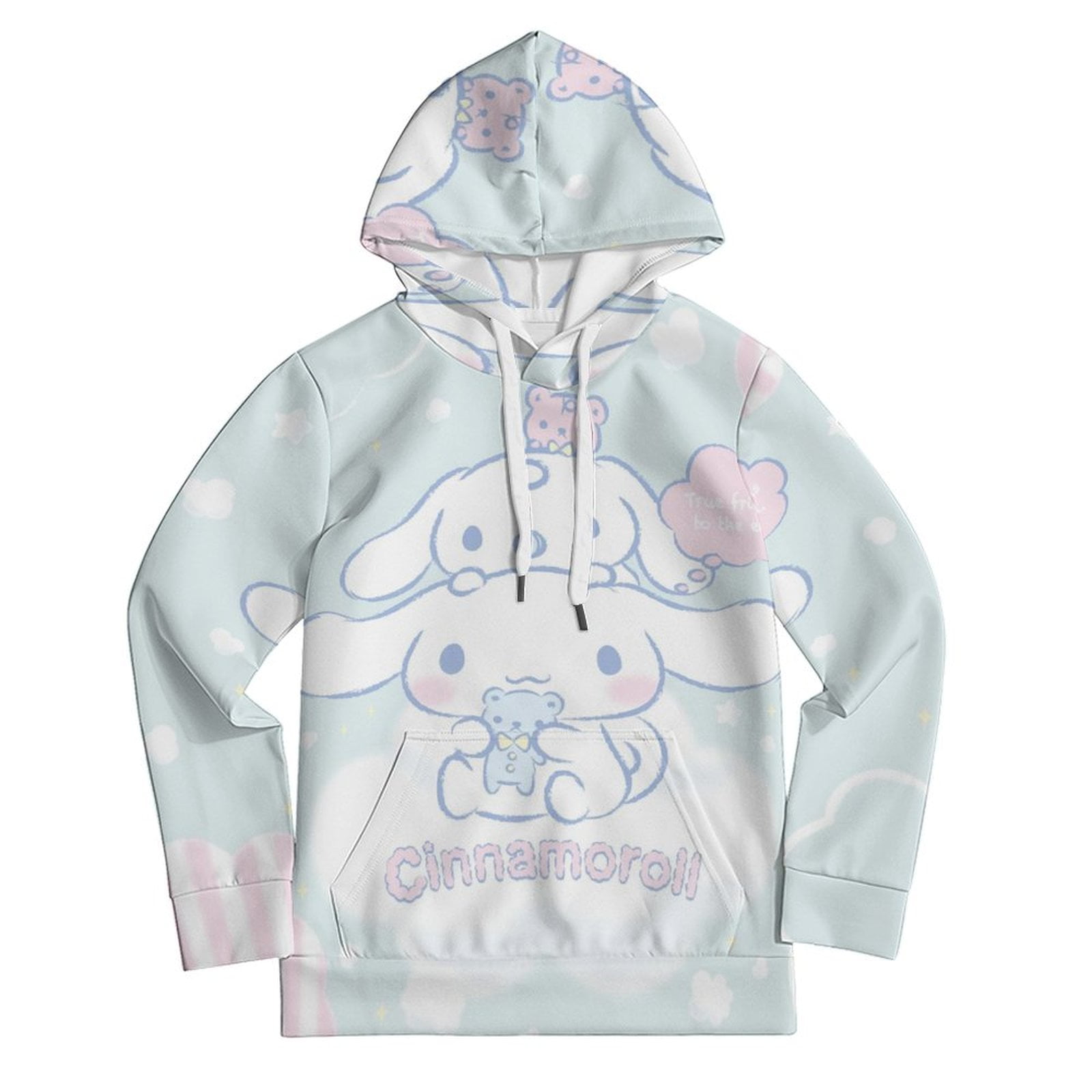 CINNAMOROLL Hoodie with Pocket Cartoon Anime for Boys Girls Teens Gift ...