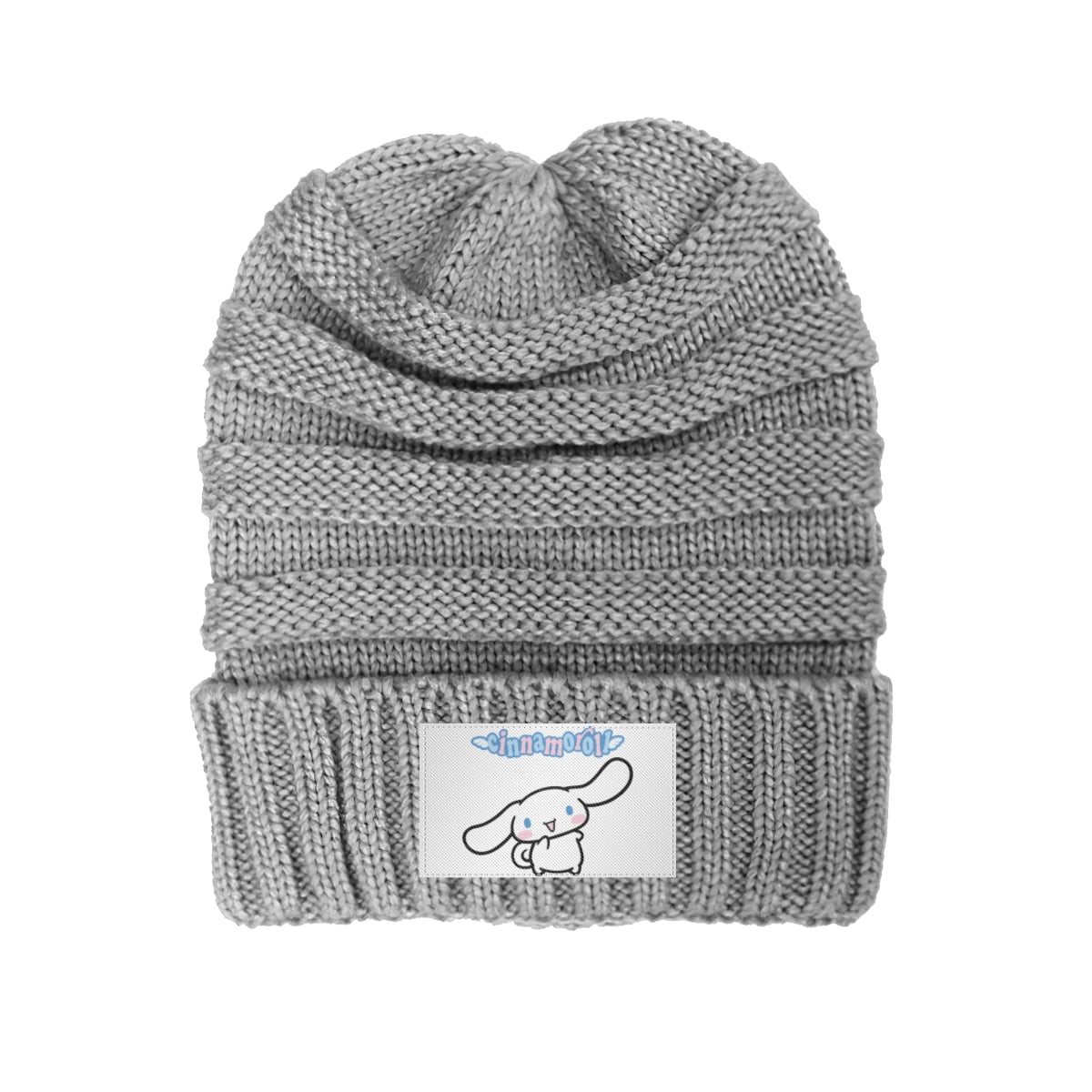 CINNAMOROLL Ponytail Beanie for Women Winter Warm Beanie Tail Soft ...