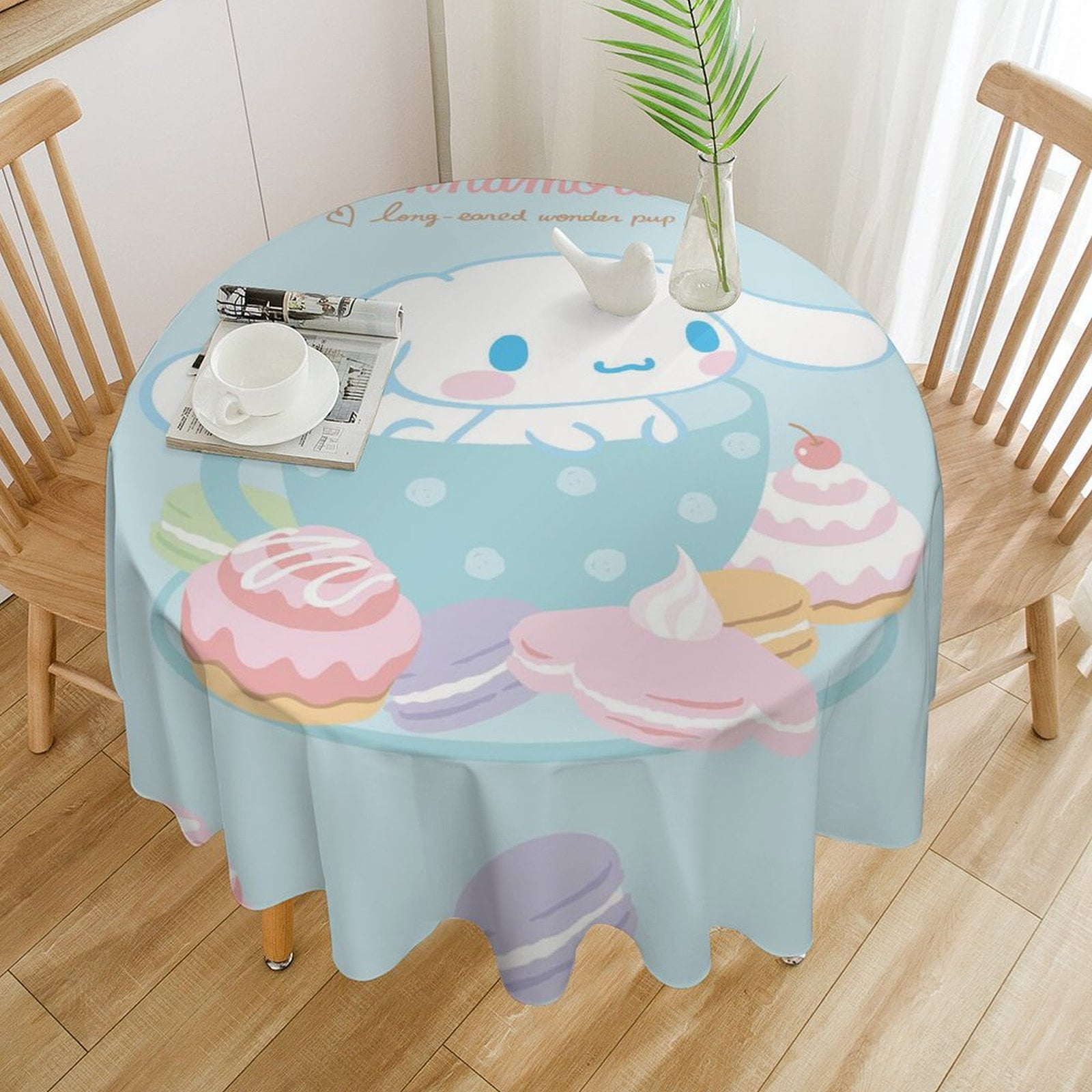 CINNAMOROLL Tablecloth Anime for Dining Table Picnic Gift 70x70in ...