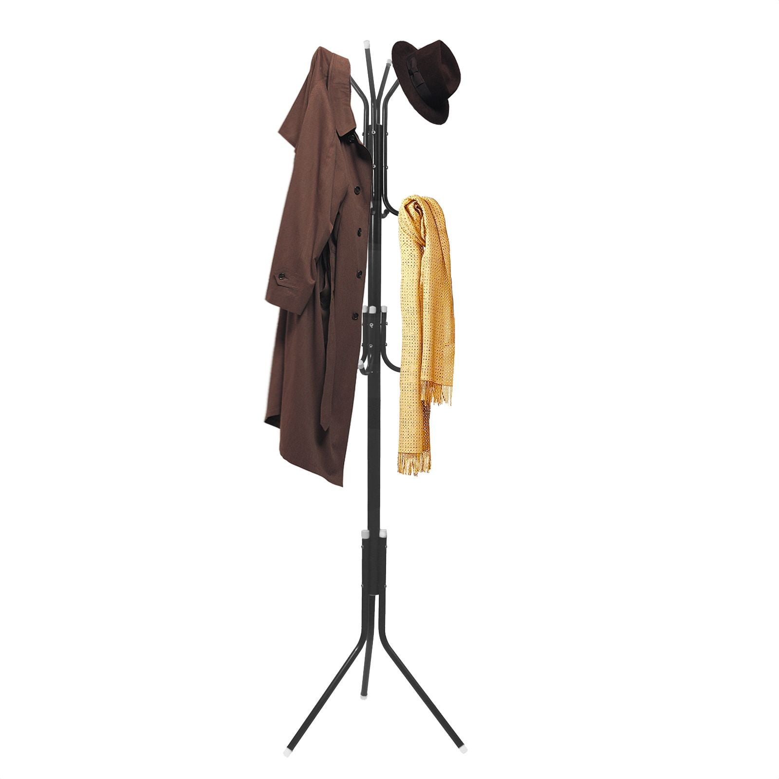 CINYOYO 9 Hooks Metal Coat Rack Stand Entryway Hall Tree Freestanding ...