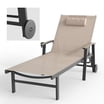 Folding Adirondack Chair, HDPE All-Weather Lawn Chair with 2 Cup Holder ...