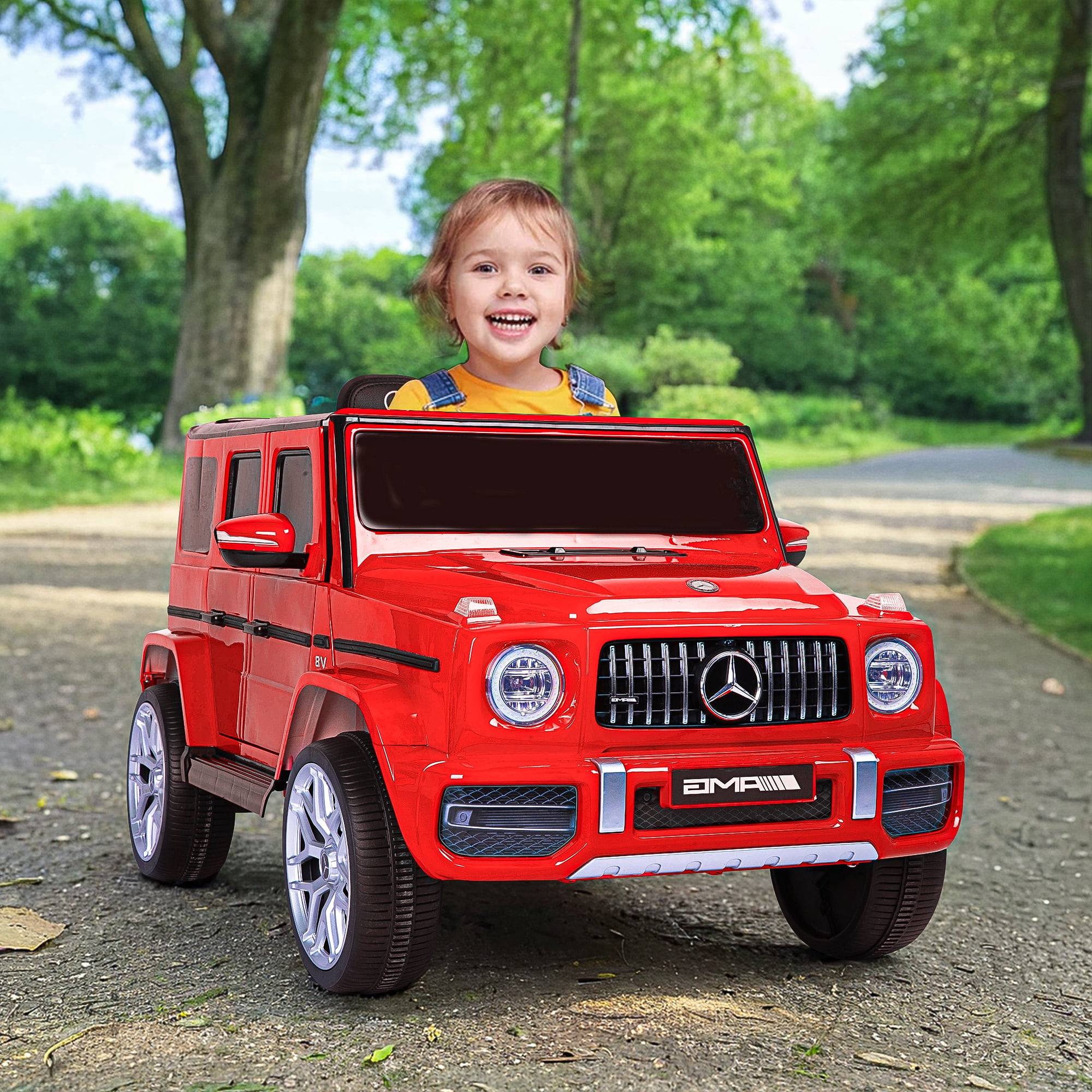 CIPACHO 12V Powered Ride Ons Car for Kids, Licensed Mercedes-Benz G63 ...