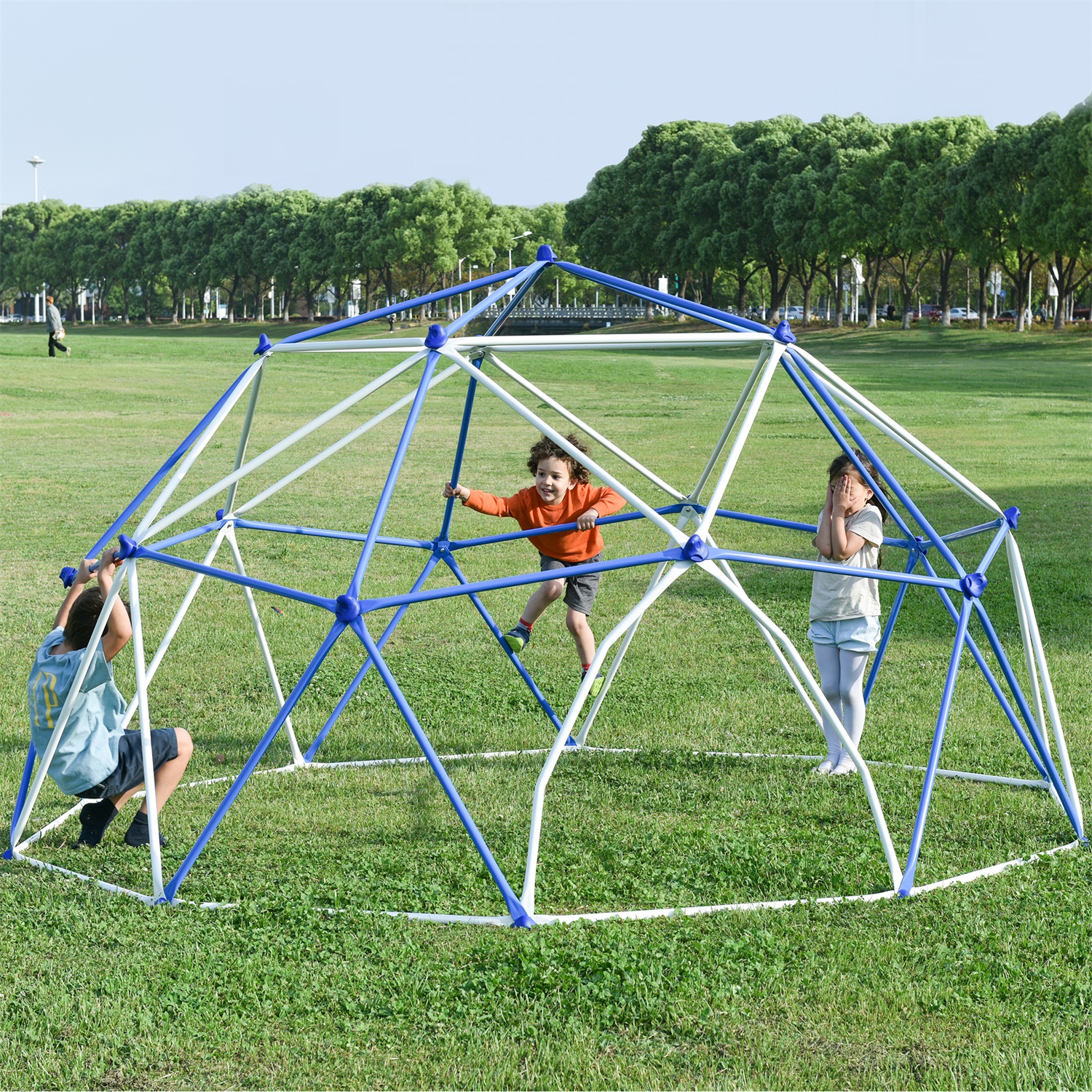 CIPACHO 132" Kids Climbing Dome Tower, Rust & UV Resistant Steel ...