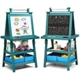 CIPACHO 3-in-1 Double-Sided Storage Art Easel, Toddler Art Easel for ...