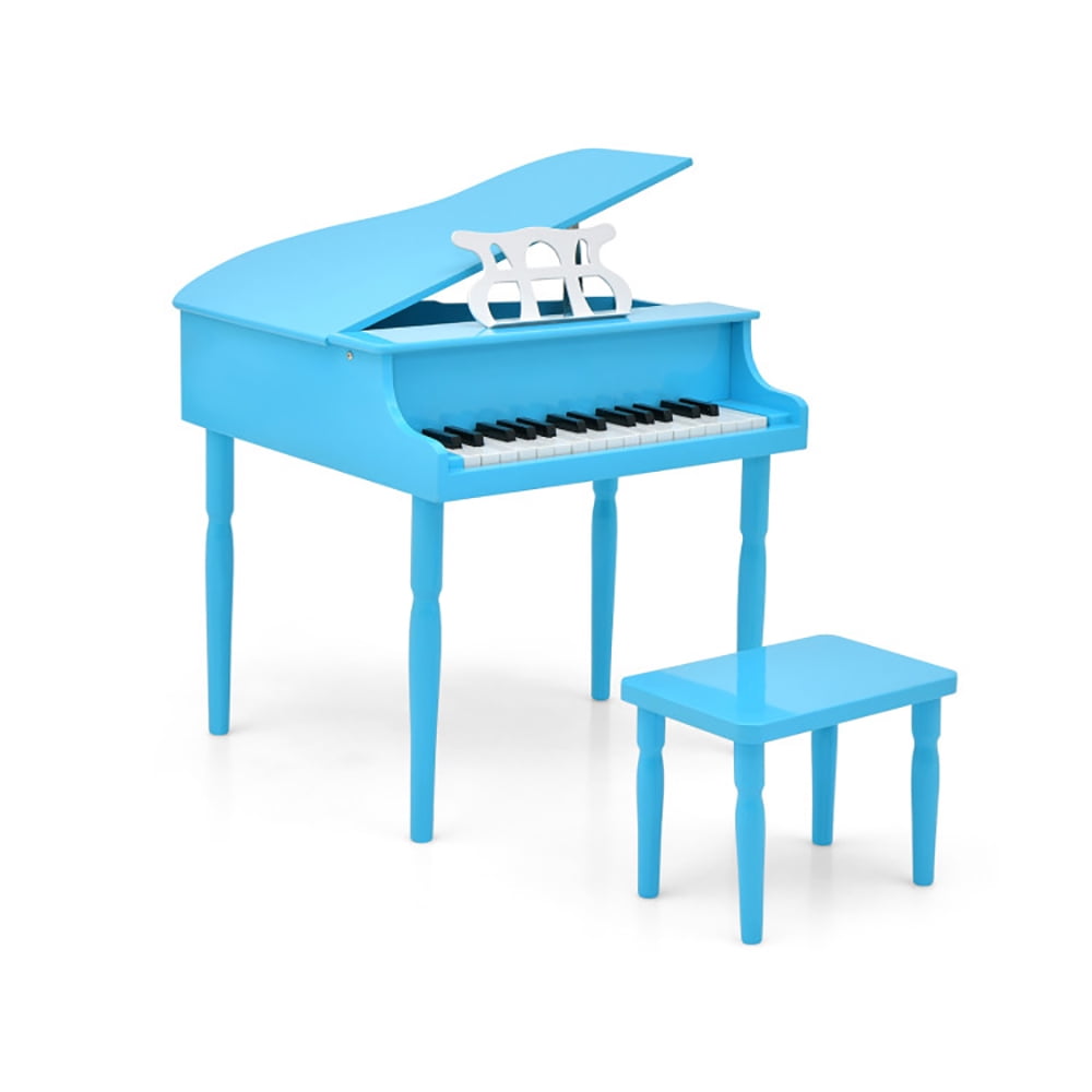 CIPACHO 30-Key Wood Toy Kids Grand Piano with Bench & Music Rack ...