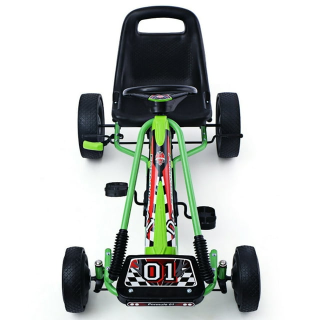 CIPACHO 4 Wheels Kids Ride On Pedal Powered Bike Go Kart Racer Car ...