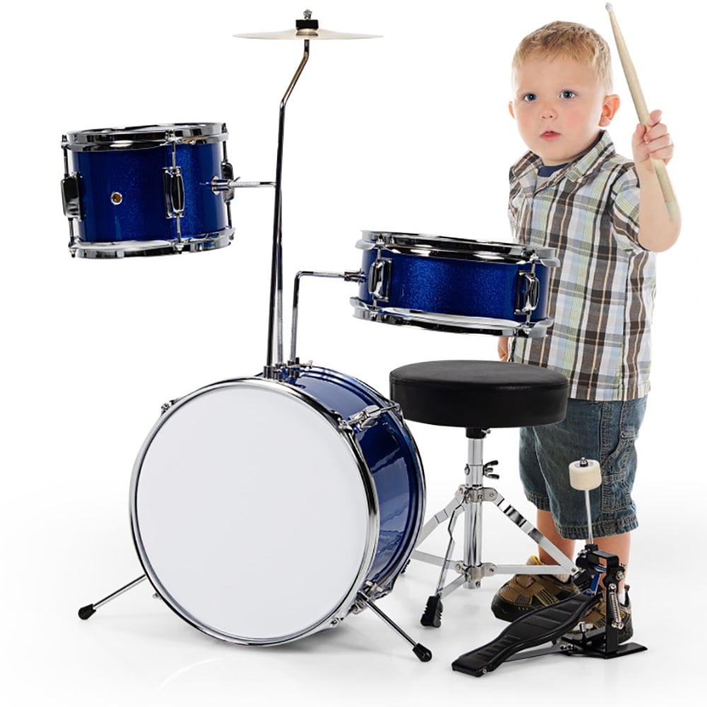 CIPACHO 5 Pieces Junior Drum Set with 5 Drums, Kids Percussion ...