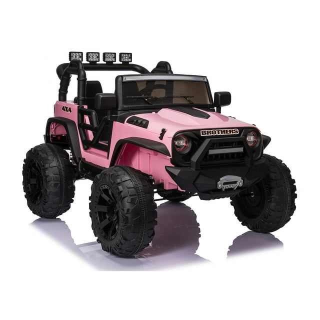 CIPACHO Double Drive Electron Kids Ride On Truck, 24V Battery Powered ...