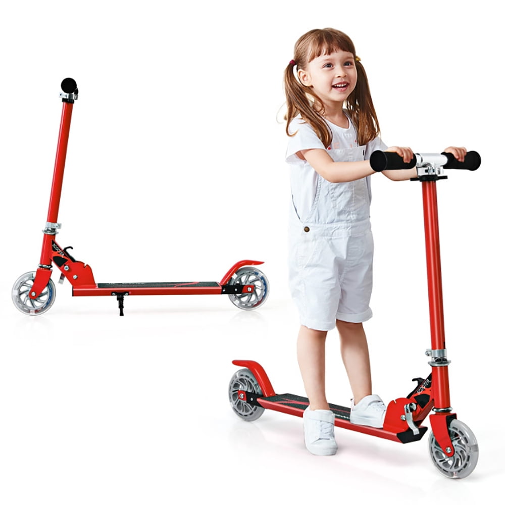 CIPACHO Folding Aluminum Kids Kick Scooter with LED Lights, Lightweight ...