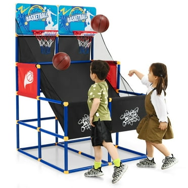 Black Series Motorized Basketball Hoop with Moving Target with Includes ...
