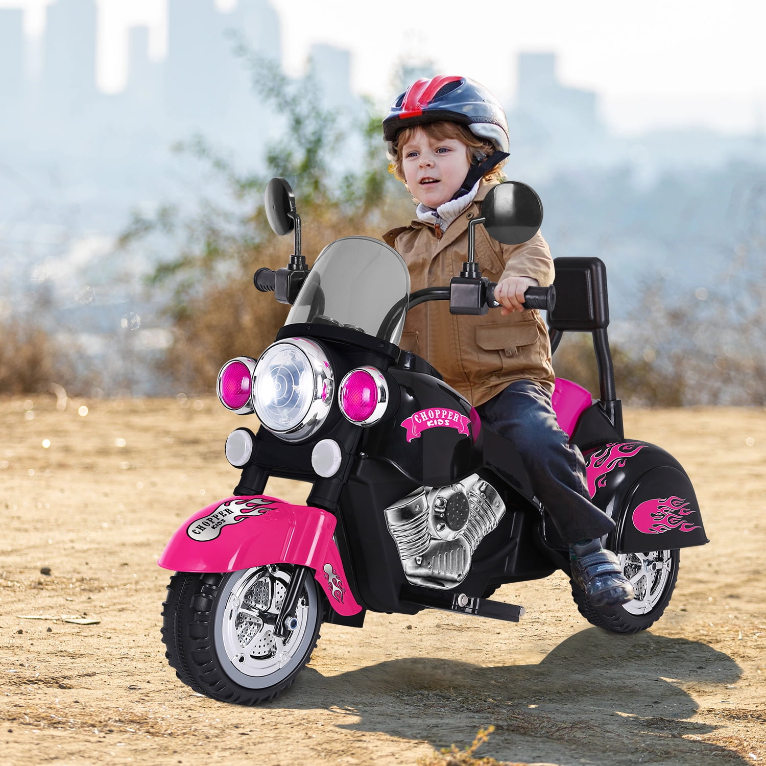 CIPACHO Toddler Motorbike Toy, 6V Battery Motorized Electric Three ...
