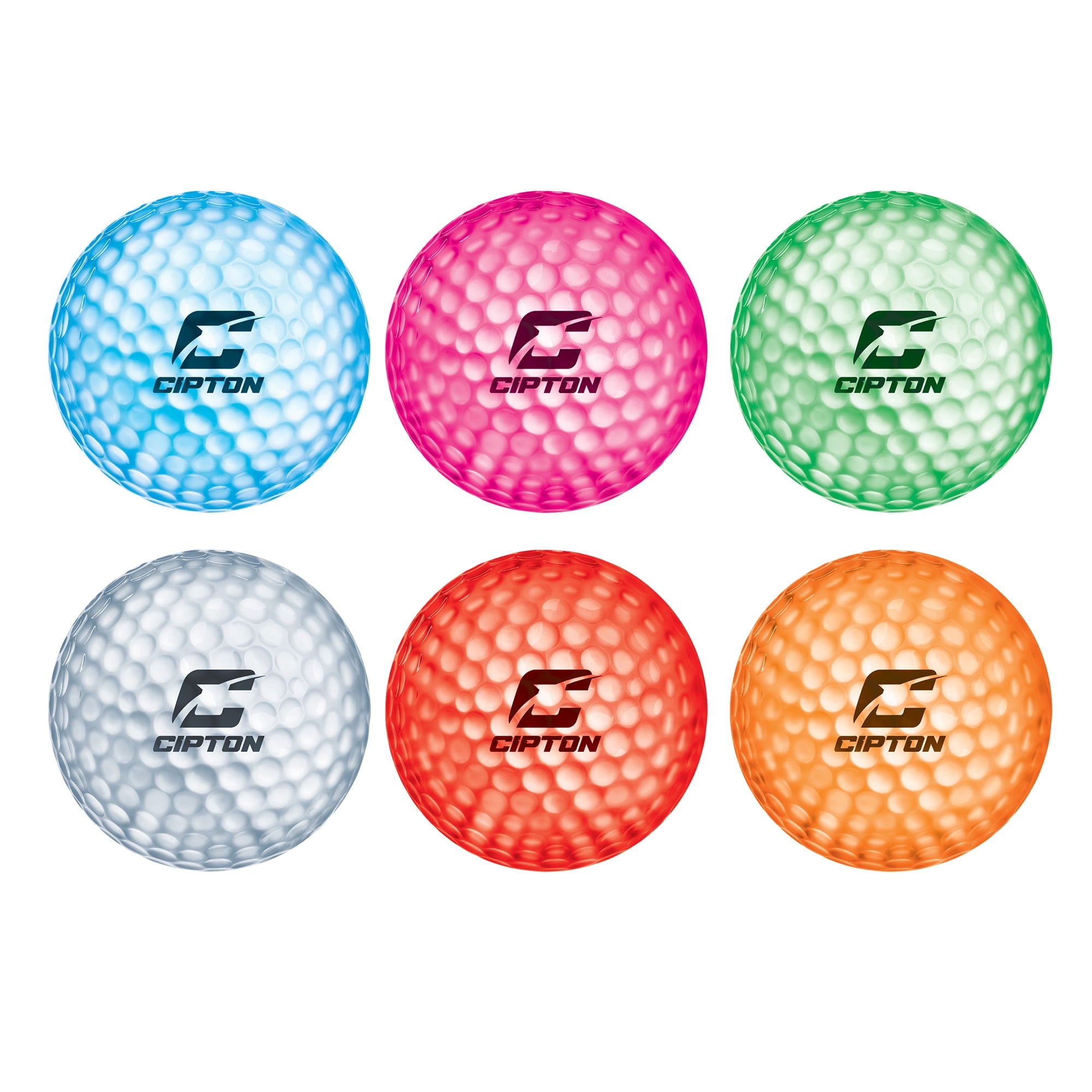 CIPTON LED Golf Balls, 6-Pack Assorted Multicolor Light Up Golf Balls ...