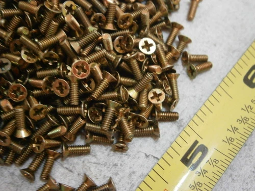 CIRCLE- Machine Screws #2/56 X 1/4" Long Phillips Flat Head Steel ...