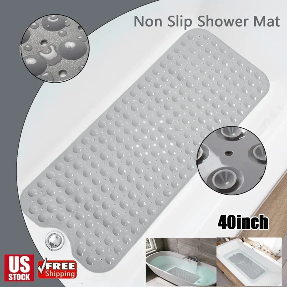 CIRCLE- Non Slip Bathtub Mats Suction Cups Washable Bathroom Inside ...