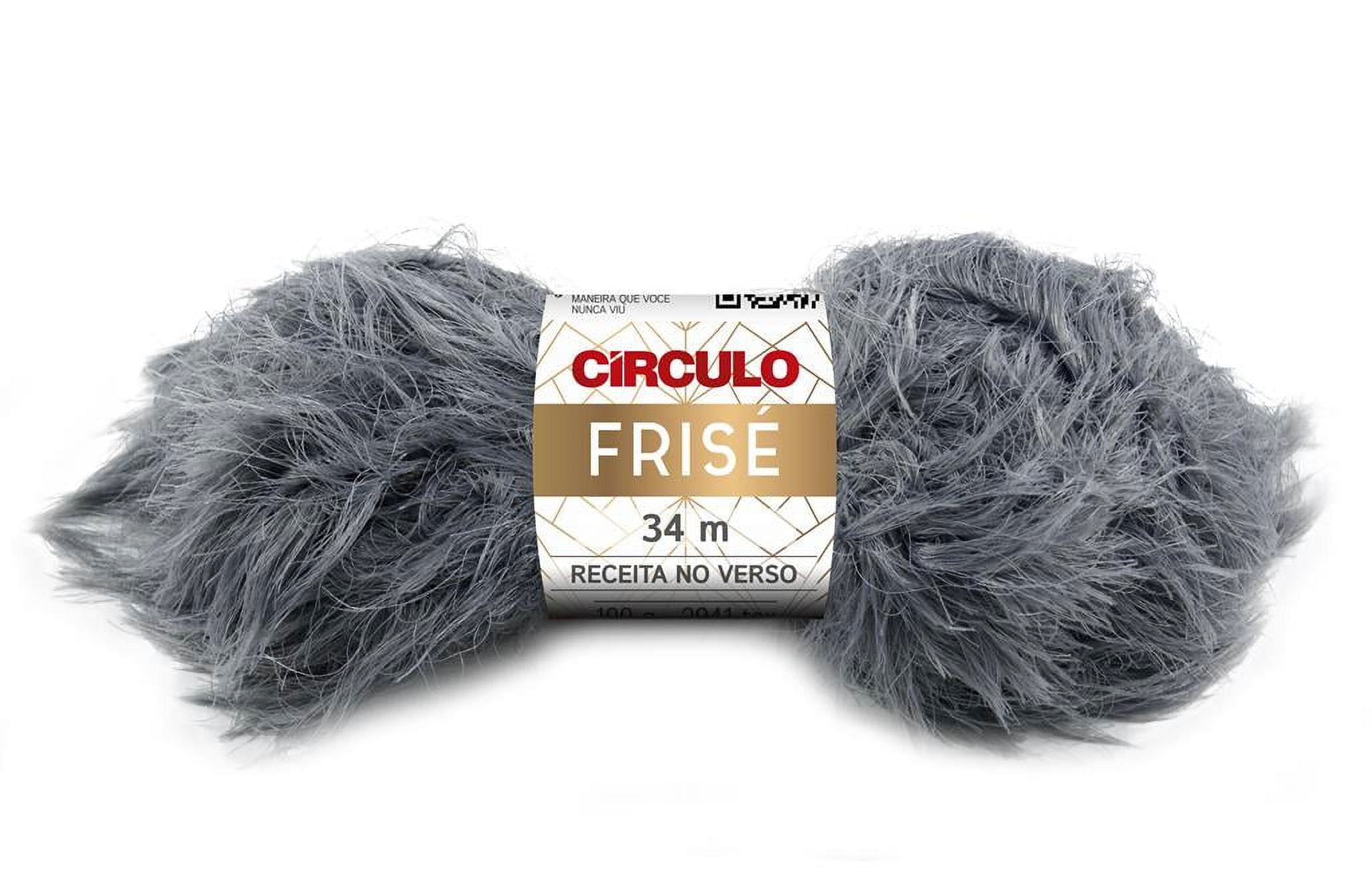 CIRCULO Frise Eyelash Fun Fur Yarn - Blended Yarn - 37.2 yds, 3.5 oz ...