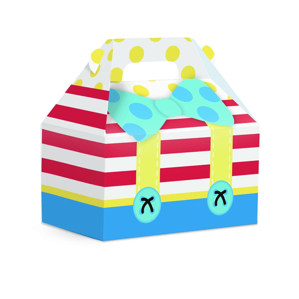 CIRCUS Party Favor Box 4.7 x 3 x 4.7 inches - 10 Pack | Circus Theme ...