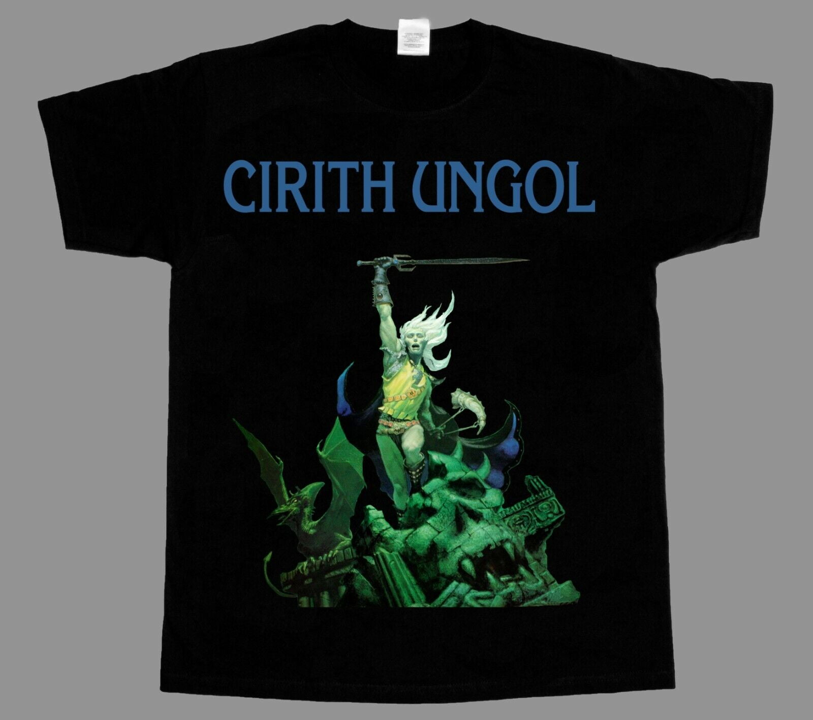CIRITH UNGOL FROST AND FIRE '80 PAGAN ALTAR NEW BLACK T-SHIRT - Walmart.com