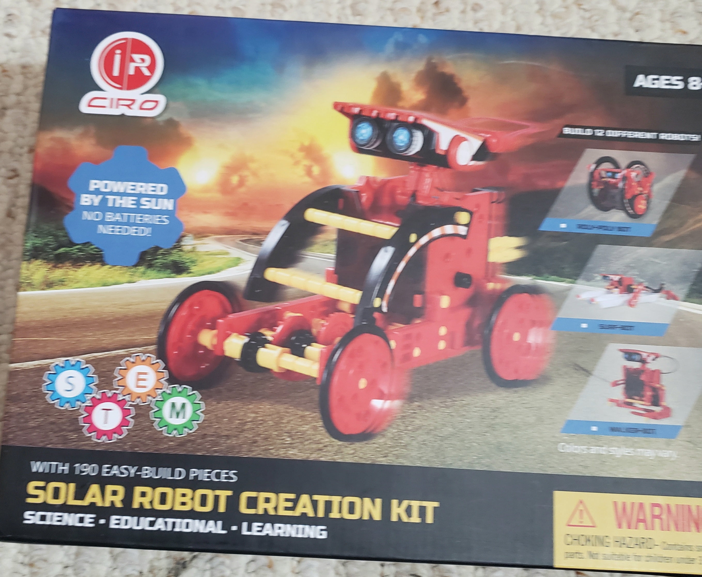 CIRO Stem 12 in Car Robot Kit Solar Powered 3D Model Easy 190 Easy ...