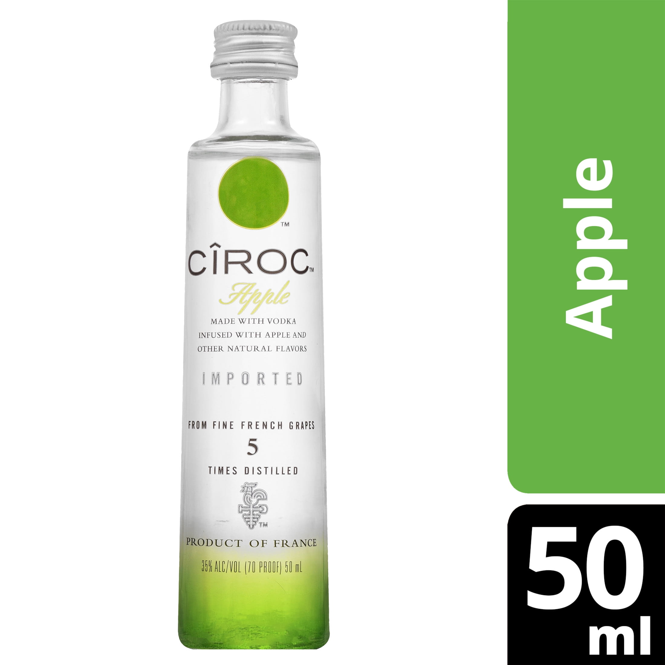 CIROC Apple, 50 mL (Made with Vodka Infused with Natural Flavors ...