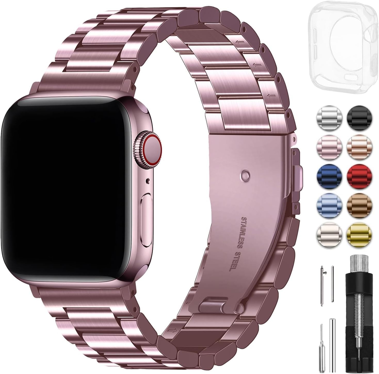 CIRUTVAL Compatible Apple Watch Bands and case iWatch Bands 49mm 45mm ...