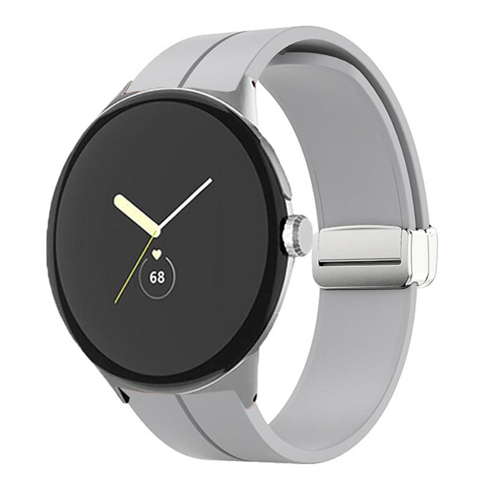 CIRUTVAL Magnetic Watch Band with Quick Release, Soft Silicone Sport ...