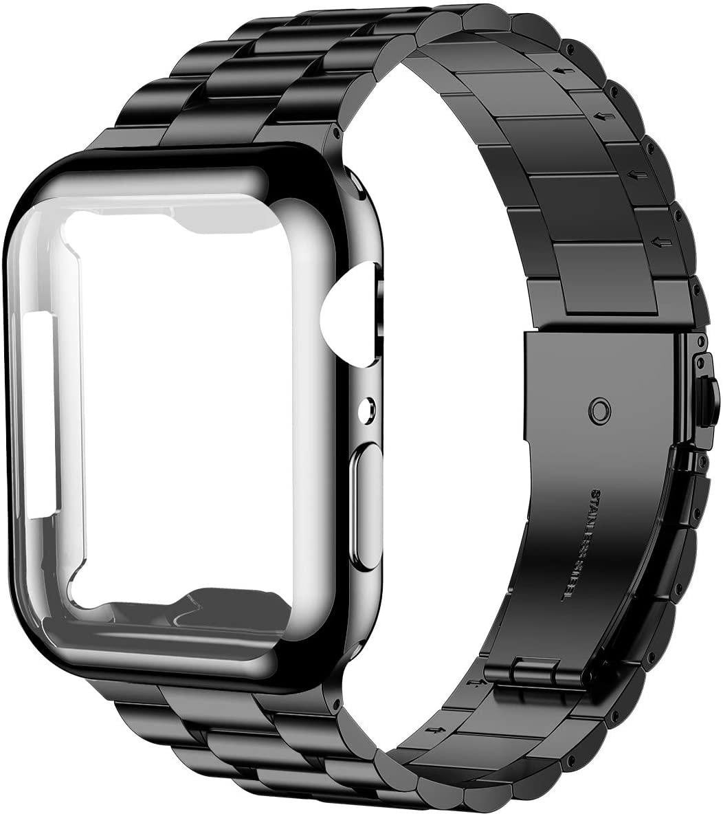 CIRUTVAL Stainless Steel Wristbands Compatible with Apple Watch Metal ...