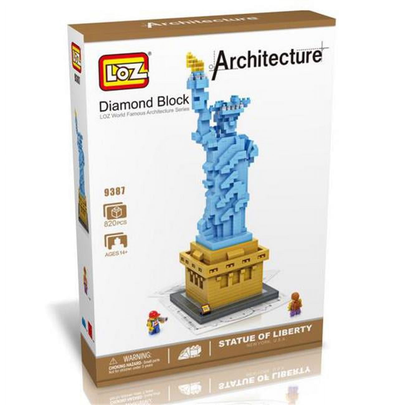 CIS 9387 Statue of Liberty Model- Micro Building Blocks Set - Walmart.com