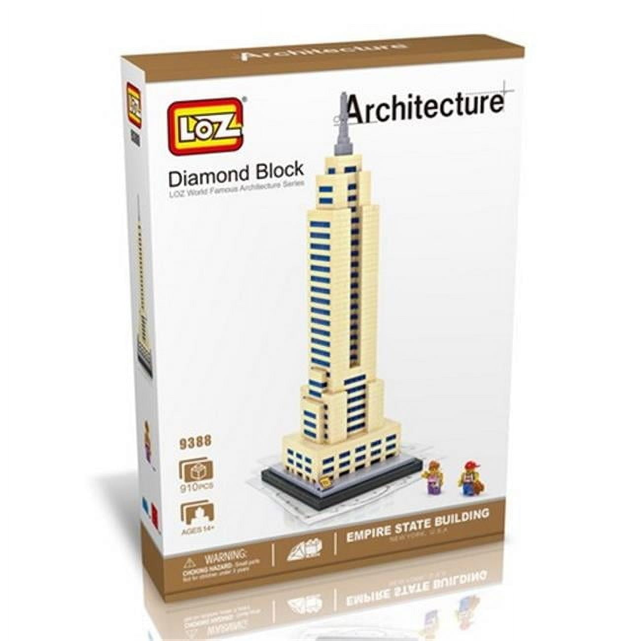 LOZ Building & Construction 9388 Empire State Building Model- Micro ...