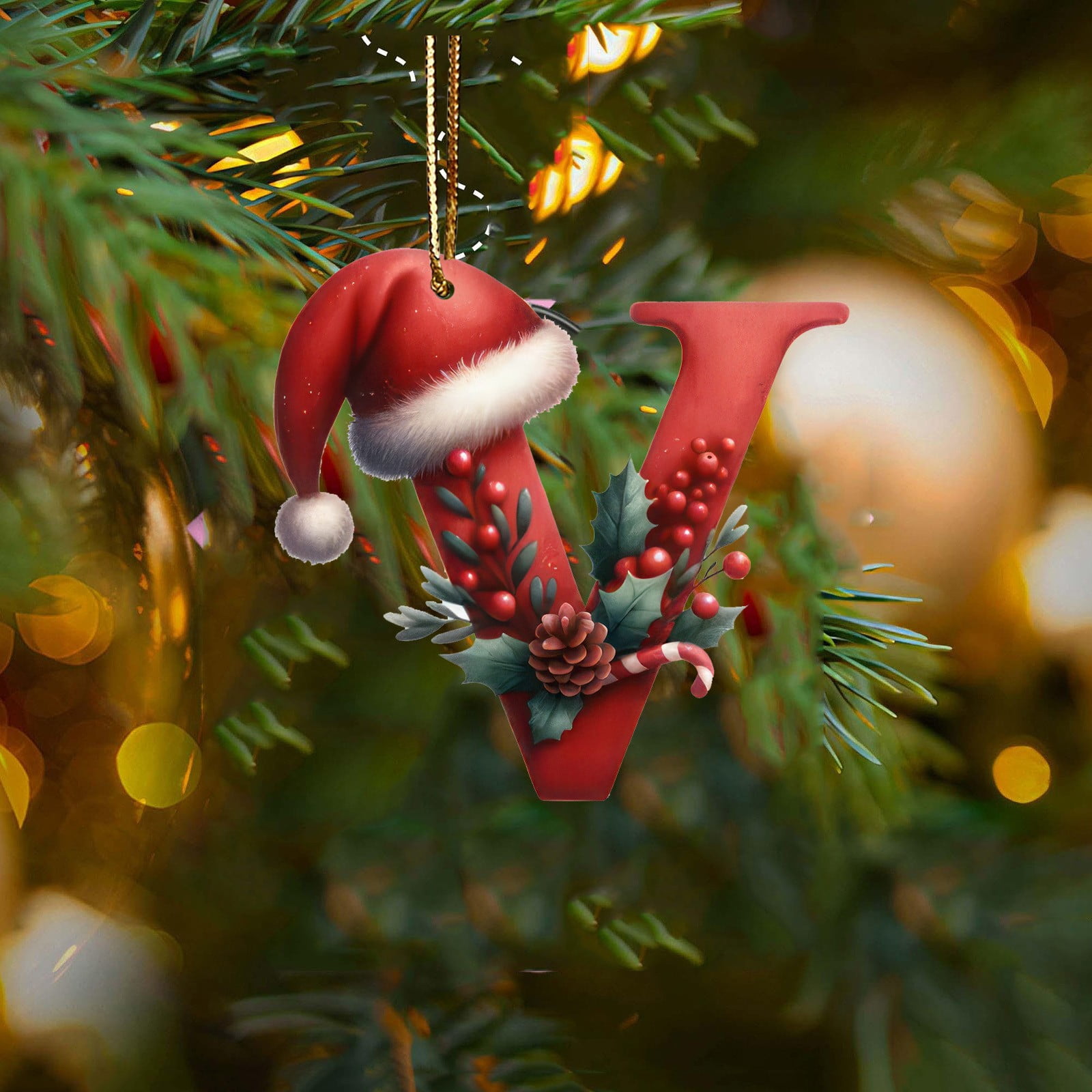 CISIL - Christmas Initial Ornaments, Personalized DIY 26 Letters ...