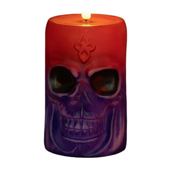 CISIL Halloween Horror Gradient Lamp, Retro Lamp Candle Haunted House ...