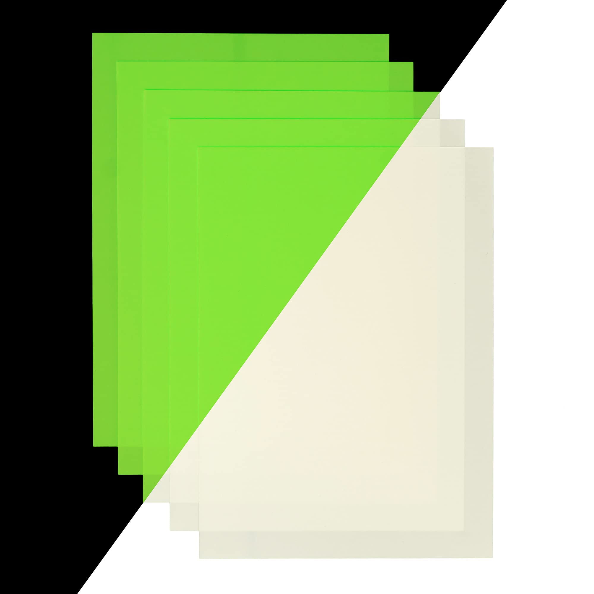 CISinks 10 Sheets A4 Glow in The Dark Rechargeable Photoluminescent ...