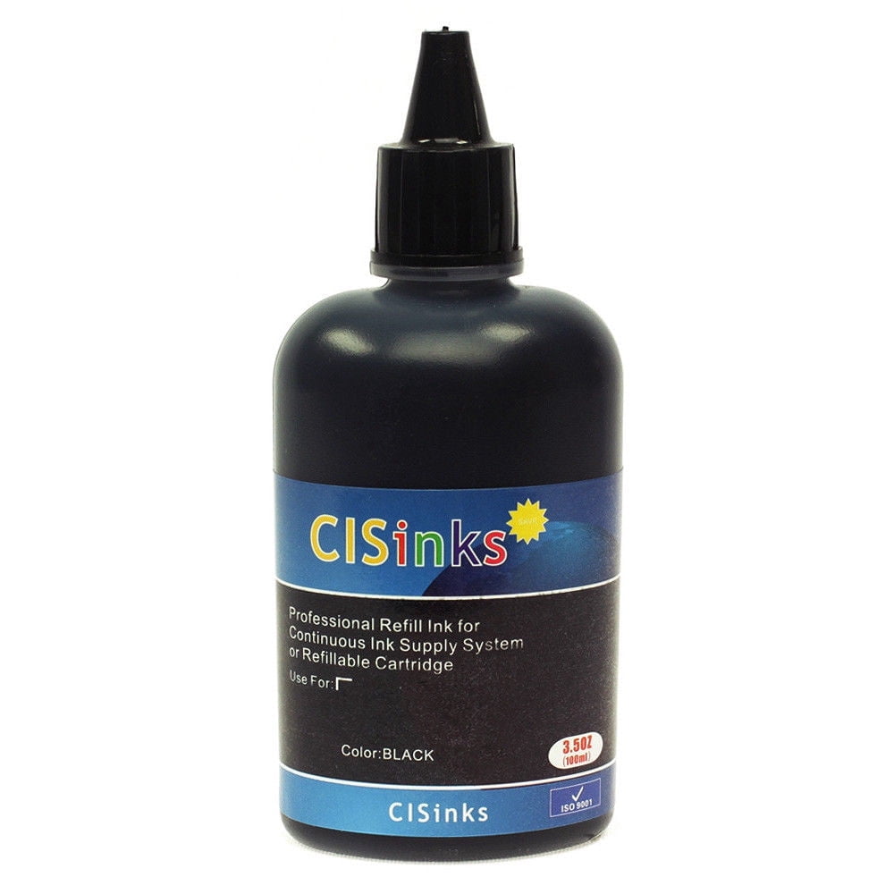 CISinks Black Refill Ink Bottle 100ml for T252 Series WF-7710/7720/7210 ...