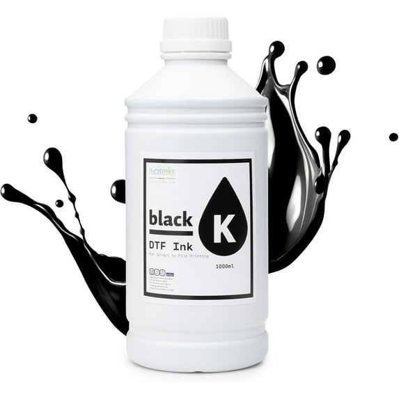 CISinks Premium DTF Ink Bottle Refill Set 1000ML- Direct to Film Heat ...