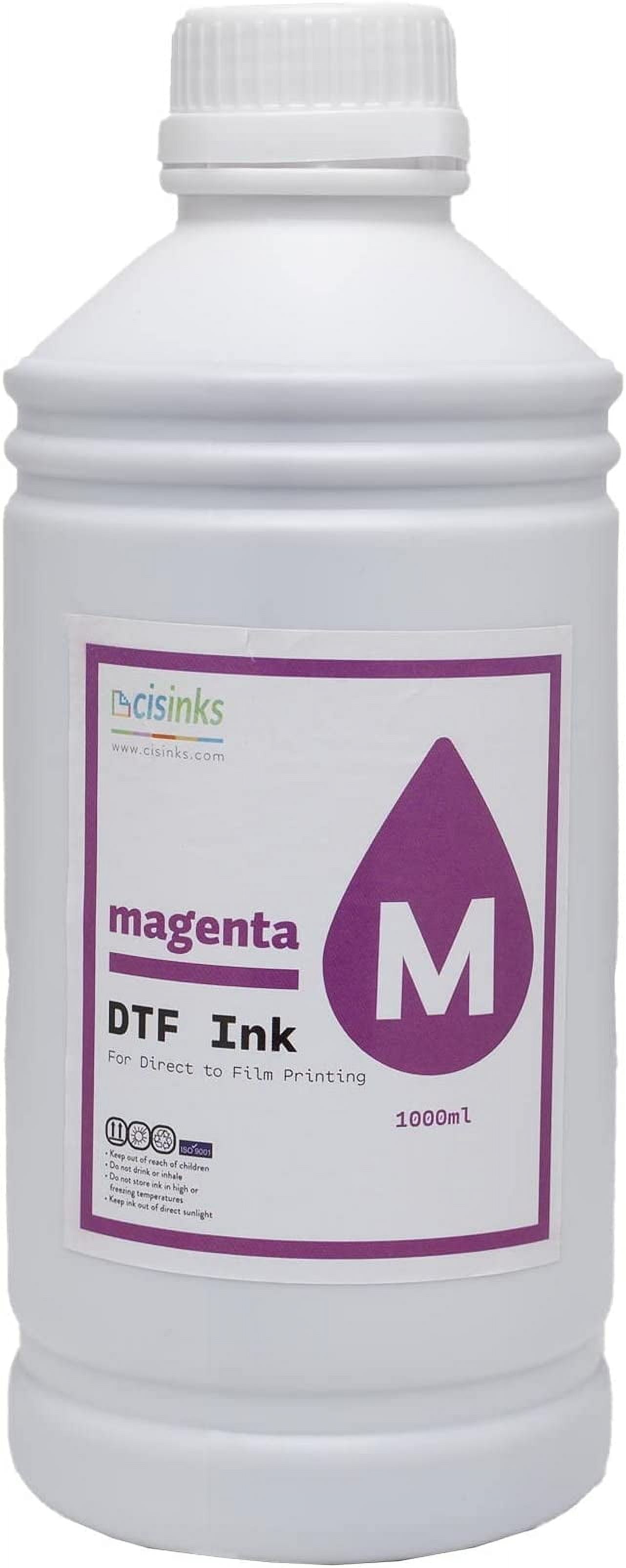 CISinks Premium DTF Ink Bottle Refill Set 1000ML- Direct to Film Heat ...