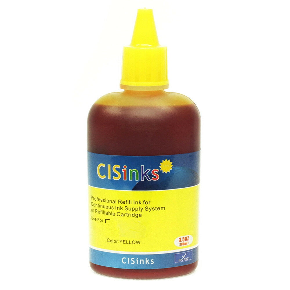 CISinks Yellow Refill Ink Bottle 100ml for T252 Series WF-7710/7720 ...