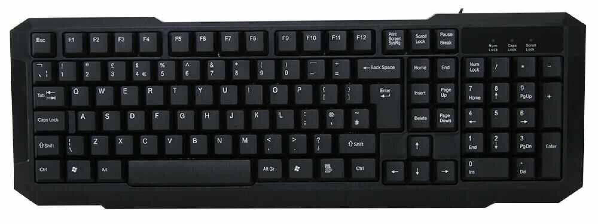 CIT - USB & PS/2 Keyboard Black - Walmart.com